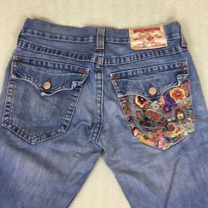True Religion | Pants | True Religion Joey Style Jeans Embroidered ...